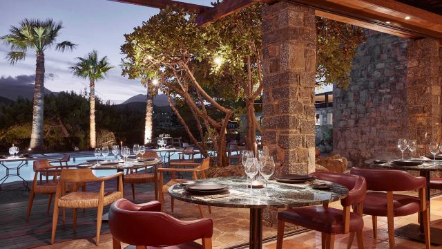 The Minotaure Pool Restaurant | St. Nicolas Bay